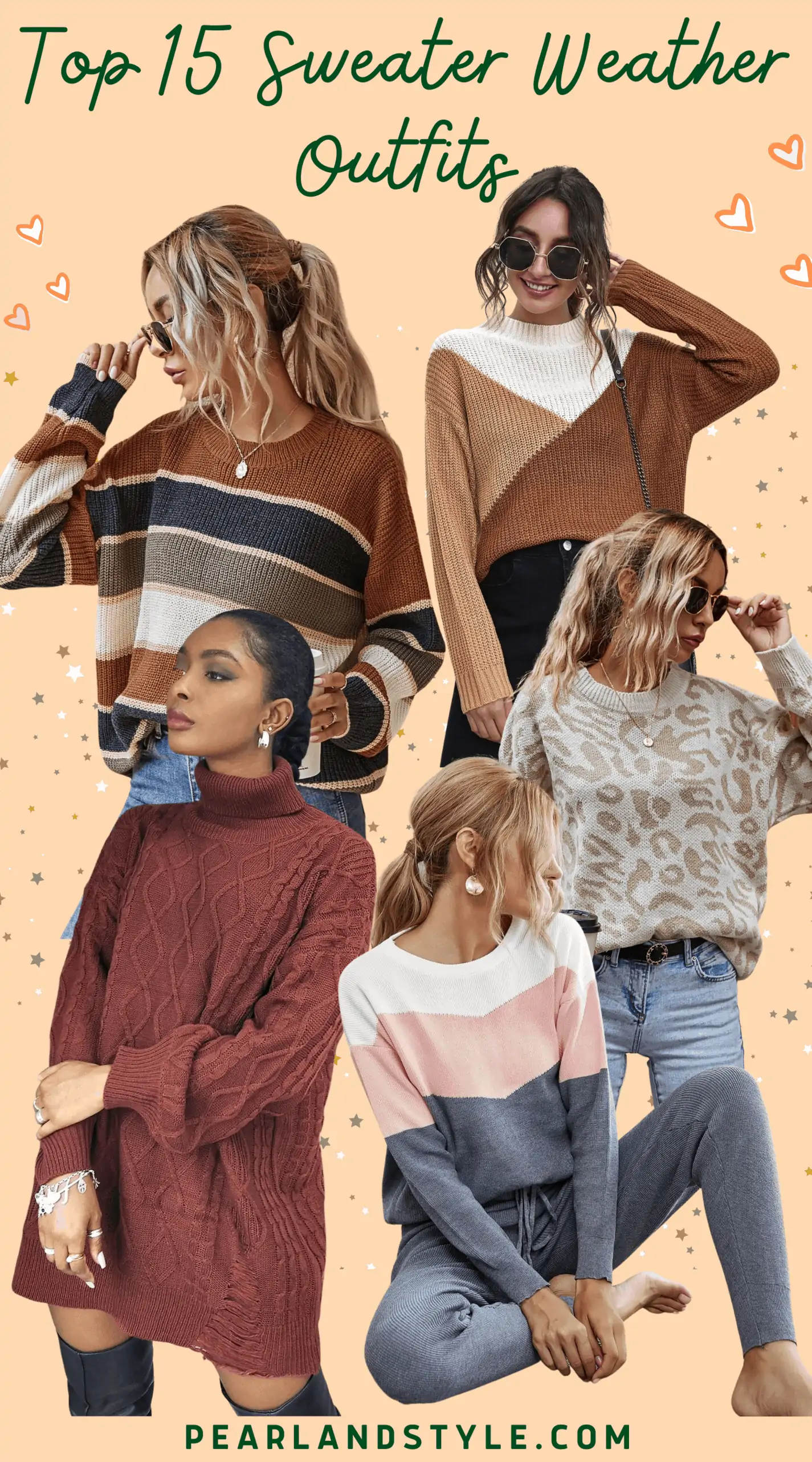 Top 15 Best Sweater Weather Outfits to wear in fall |New Fall Winter ...