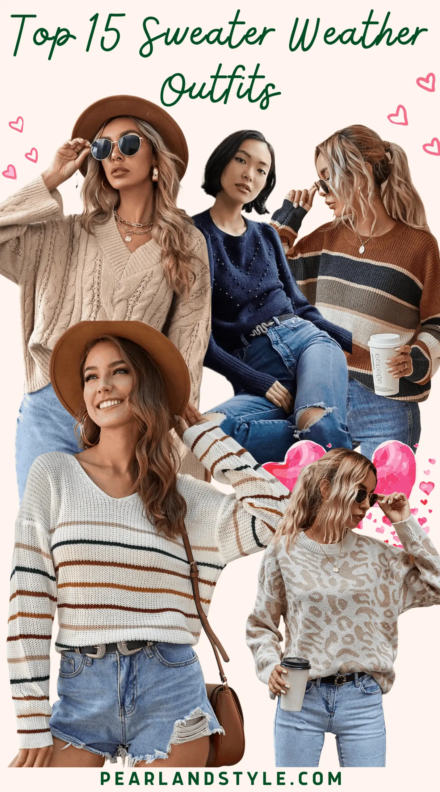 Top 15 Best Sweater Weather Outfits to wear in fall |New Fall Winter ...