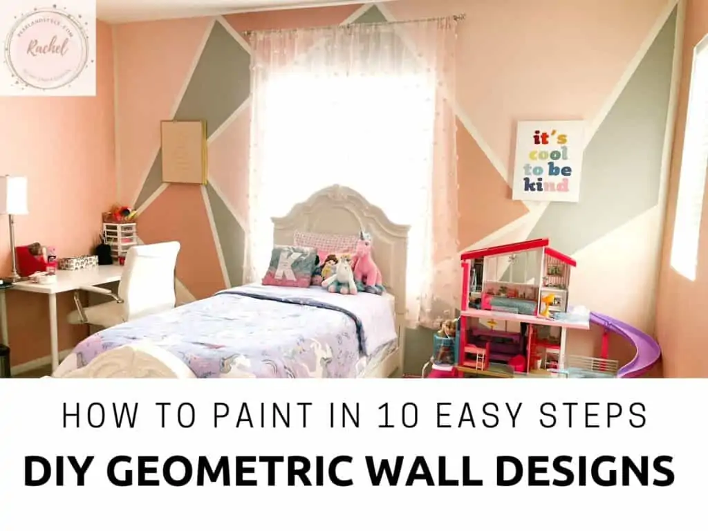 How To Paint DIY Geometric Wall Designs in 10 Easy Steps - Pearl and ...